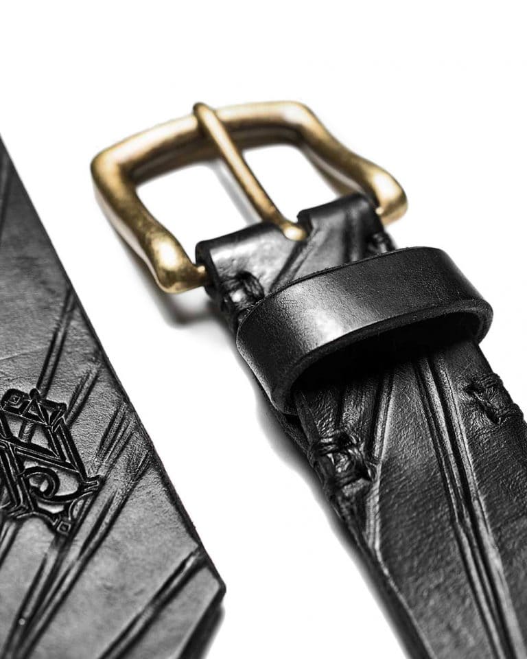 MINOAR.COM | Linear Scar Brass Buckle Belt