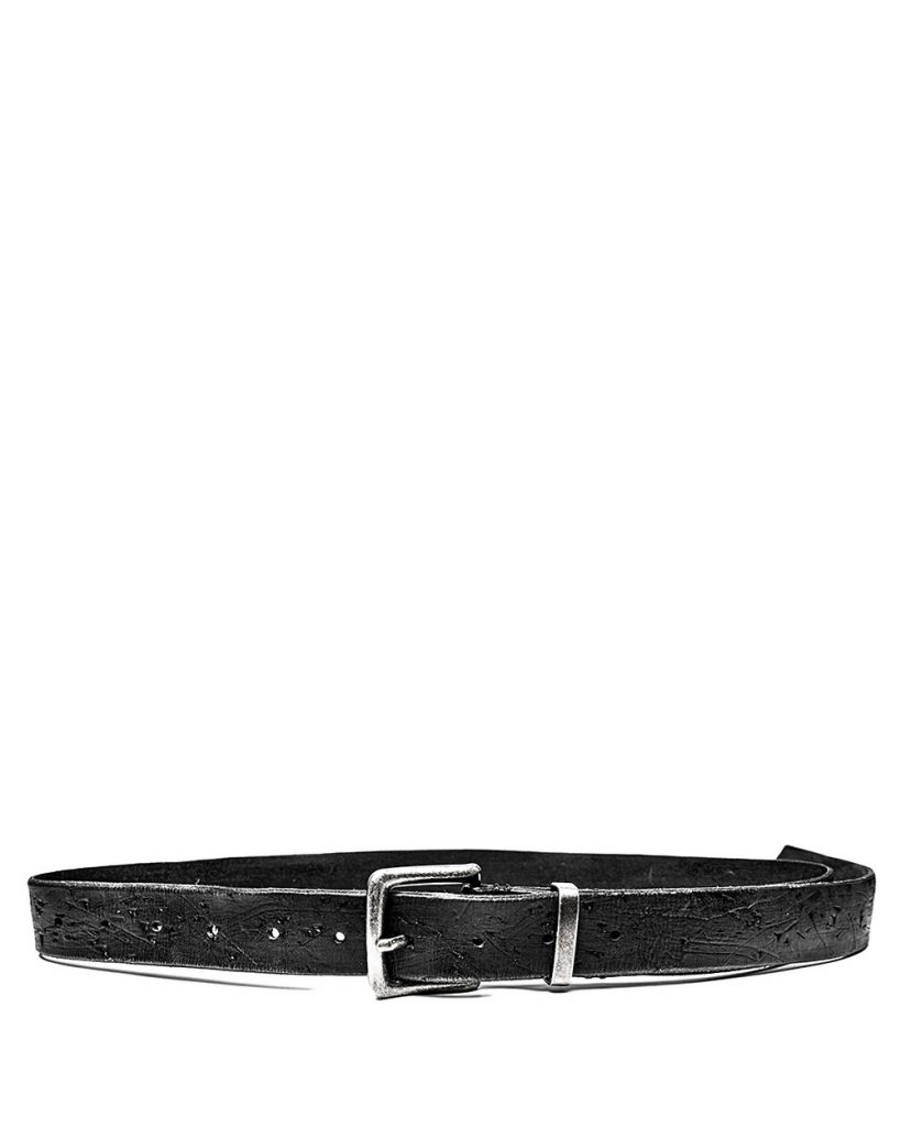 Linear Scar Brass Buckle Belt - MINOAR.COM