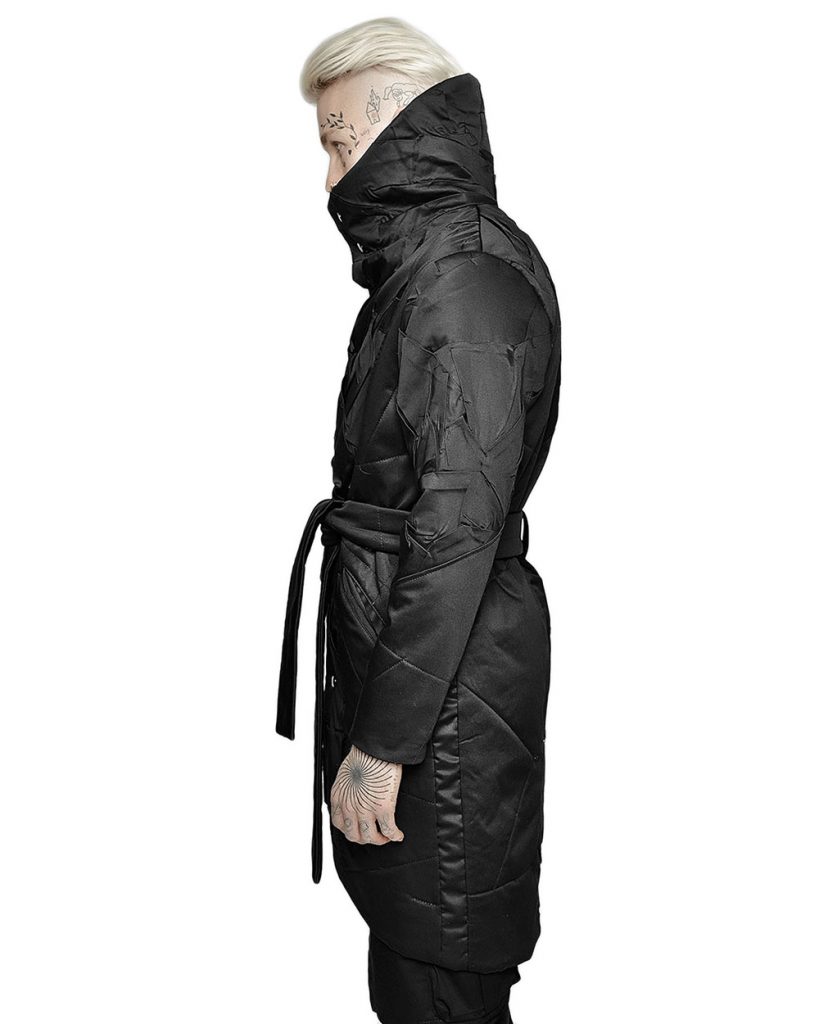 MINOAR.COM | Crushed High Neck Wrapper Coat