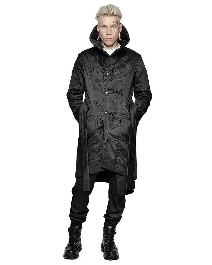MINOAR.COM | Crushed High Neck Wrapper Coat