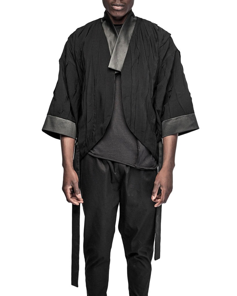 Crushed Tech Wrapper Coat - MINOAR.COM | Official Website & Worldwide Store