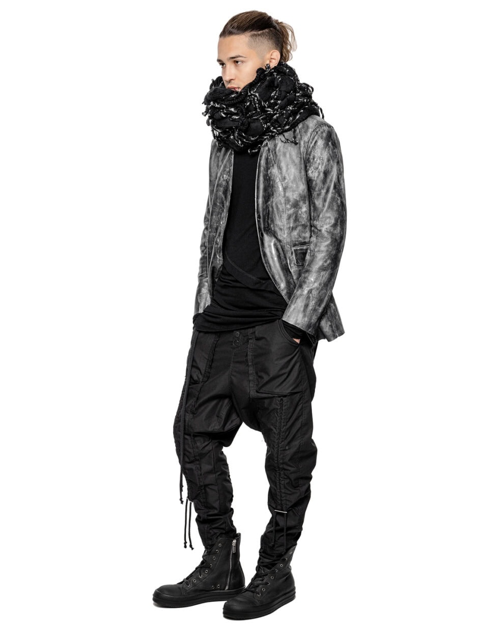 MINOAR.COM | ZIPPED PANEL BIKER JACKET