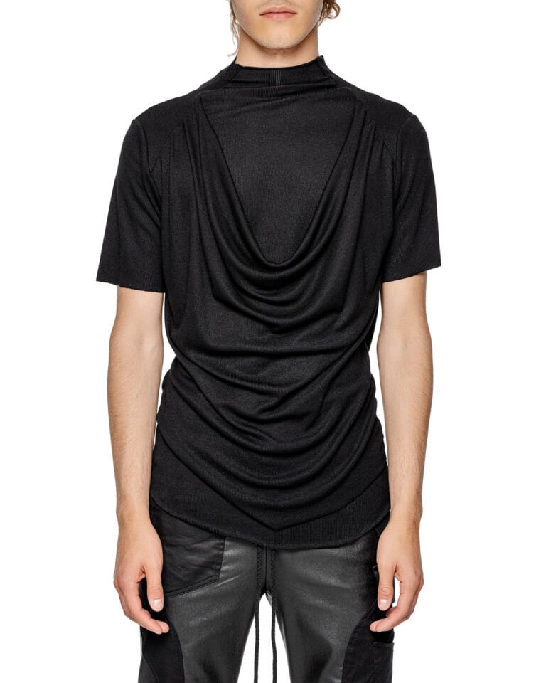 MINOAR.COM | DRAPED LAYERS LONG SLEEVE T-SHIRT