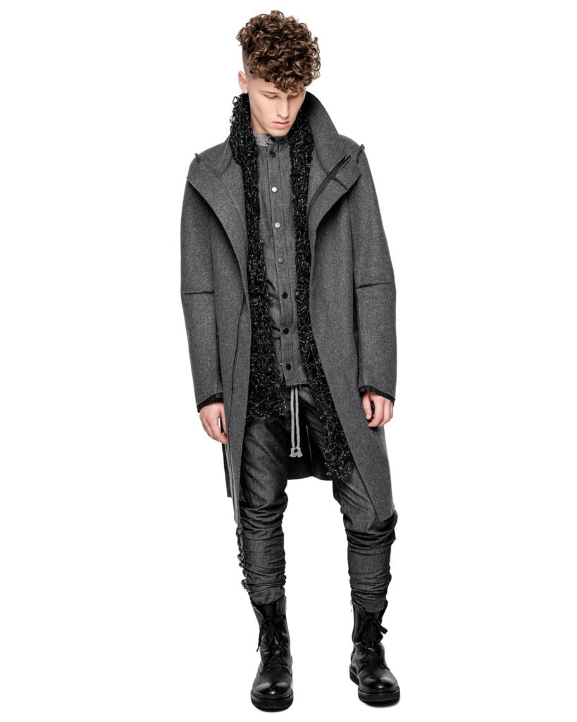 MINOAR.COM | Utility Wrapper Linen Coat