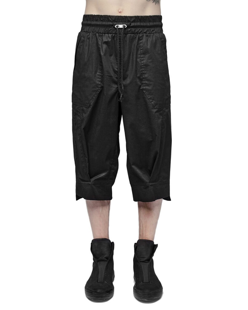 MINOAR.COM | Double Layered Linen Crushed Shorts
