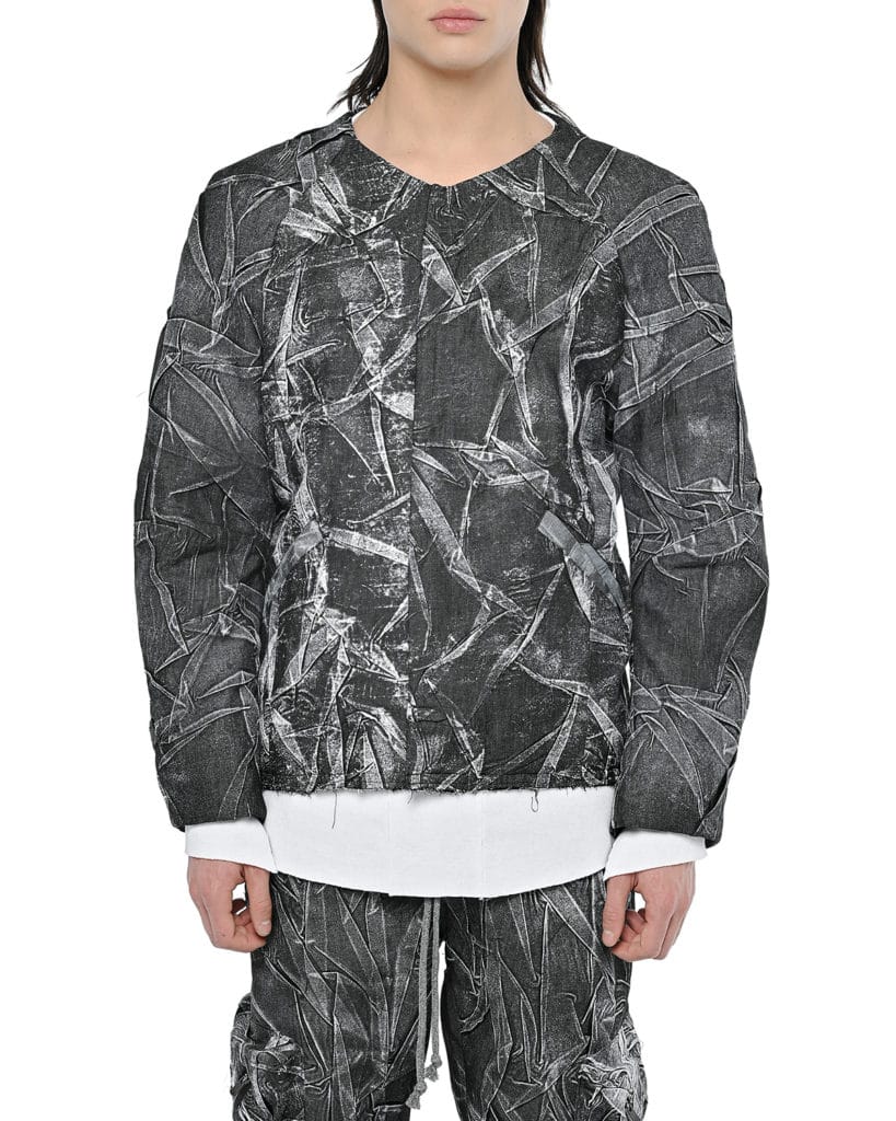 MINOAR.COM | Crushed Object Coated Cargo Pants